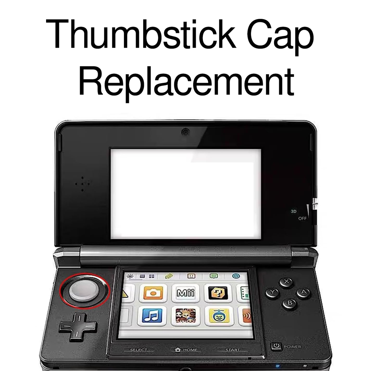 3DS Thumbstick Cap Replacement – GamersEdge Repair